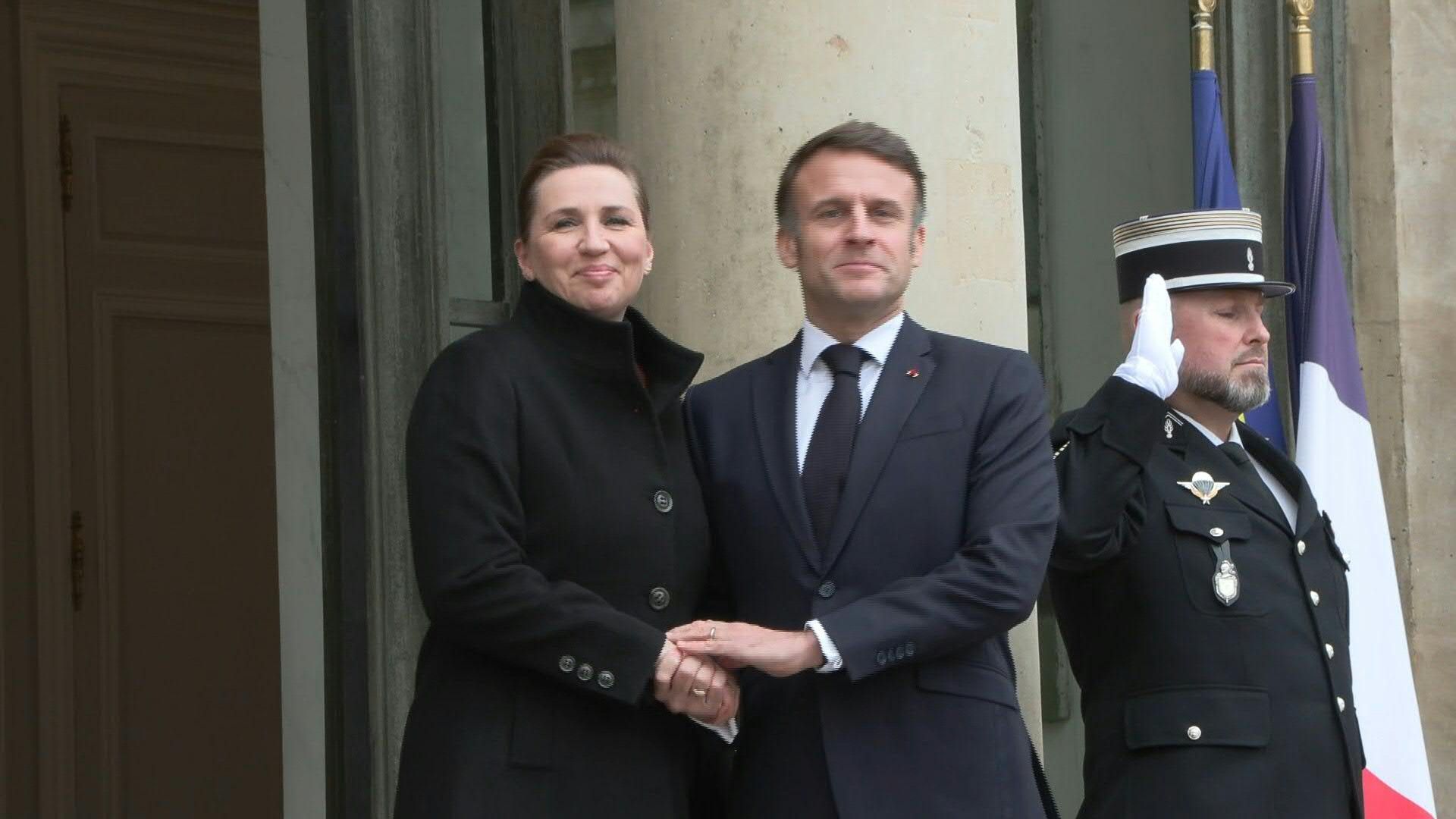 Danish PM Mette Frederiksen meets French President Macron Danish PM Mette Frederiksen meets French President Macron